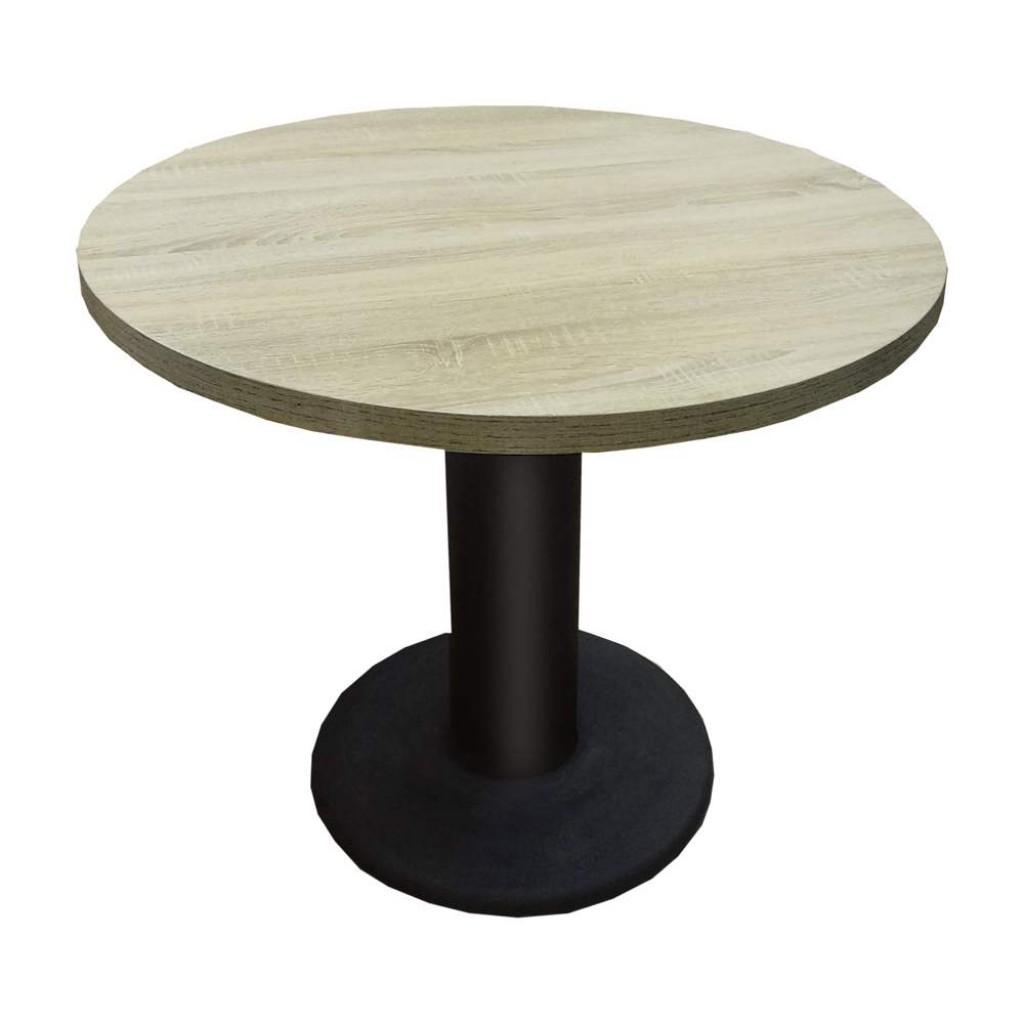 Masa Toro rotunda, Sonoma / negru, 700 x1100mm - N14400MM